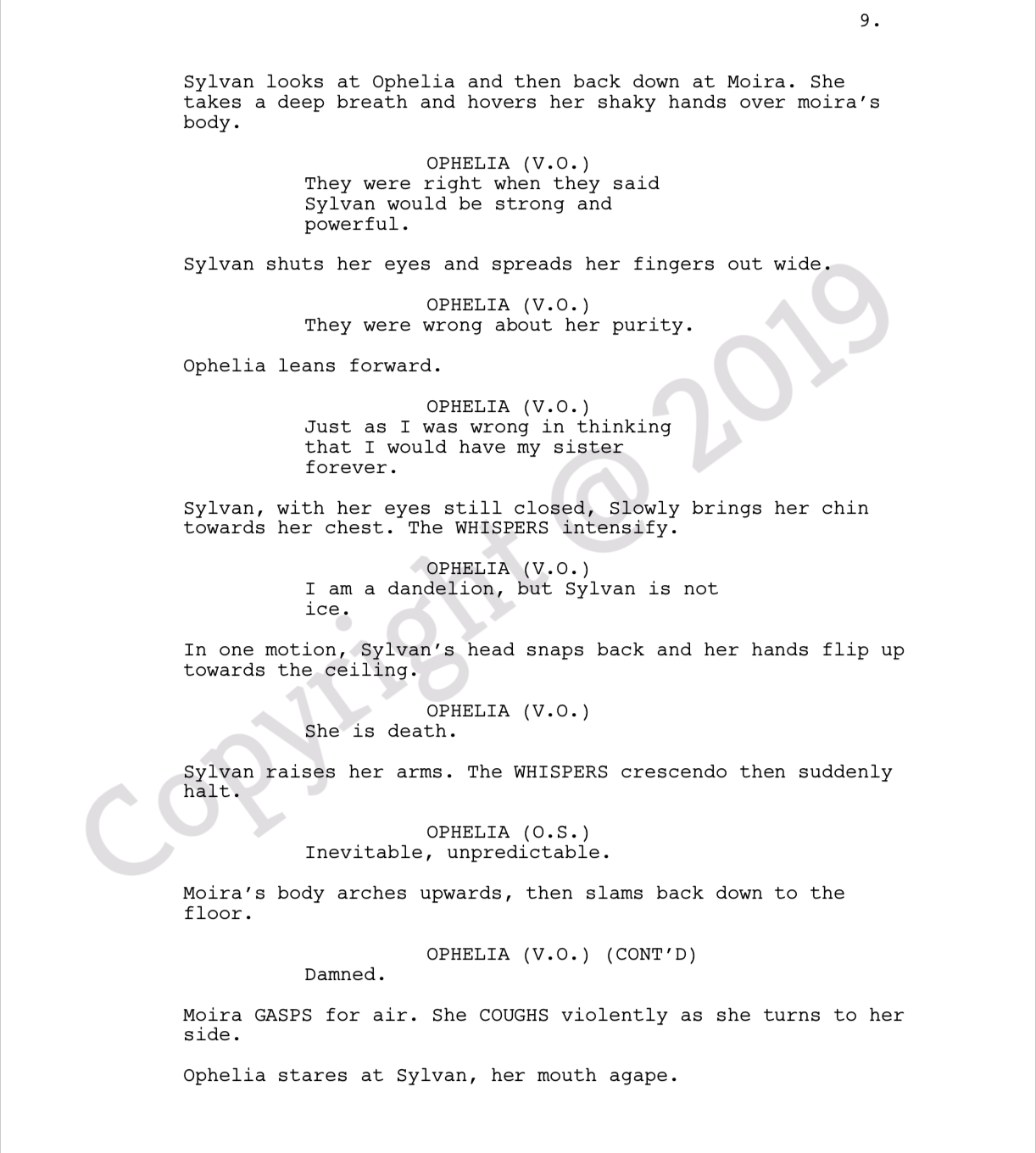 SCREENWRITING – Liz Davis Film & Media PORTFOLIO